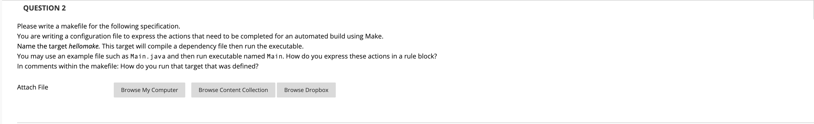 Solved QUESTION 2 Please write a makefile for the following | Chegg.com
