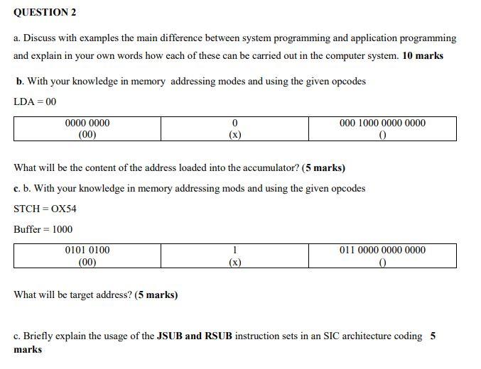 Solved QUESTION 2 a. Discuss with examples the main | Chegg.com