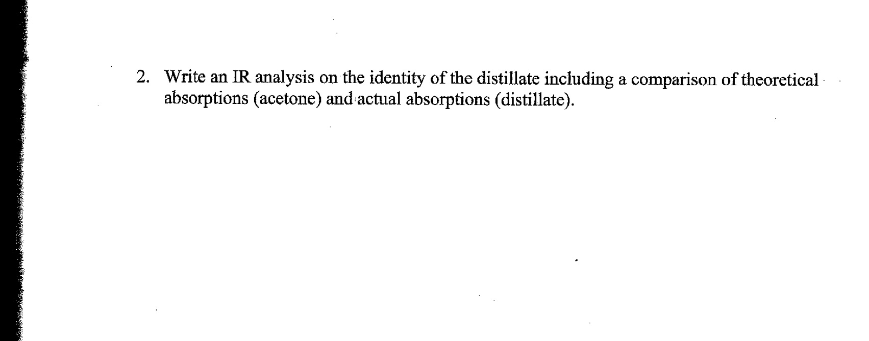 Solved LAB Fractional Distillation Write an IR analysis on | Chegg.com