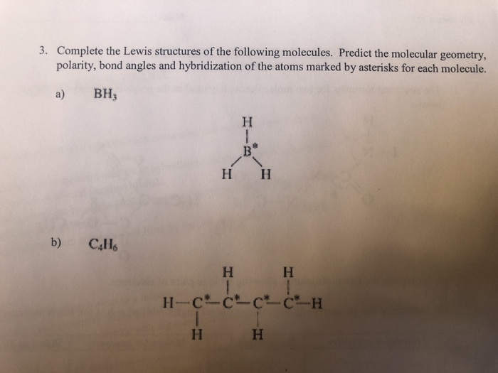 Solved Complete the Lewis structures of the following | Chegg.com