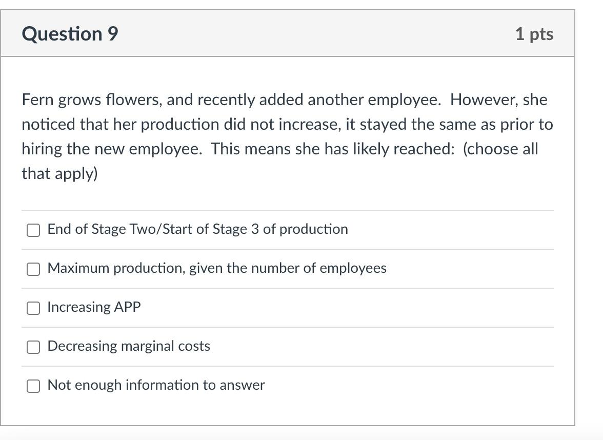 Solved Fern grows flowers, and recently added another | Chegg.com