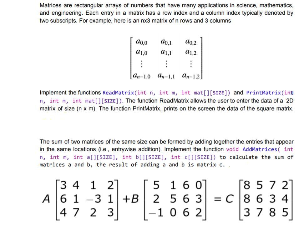 Solved *** Language is C *** Skeleton of code | Chegg.com