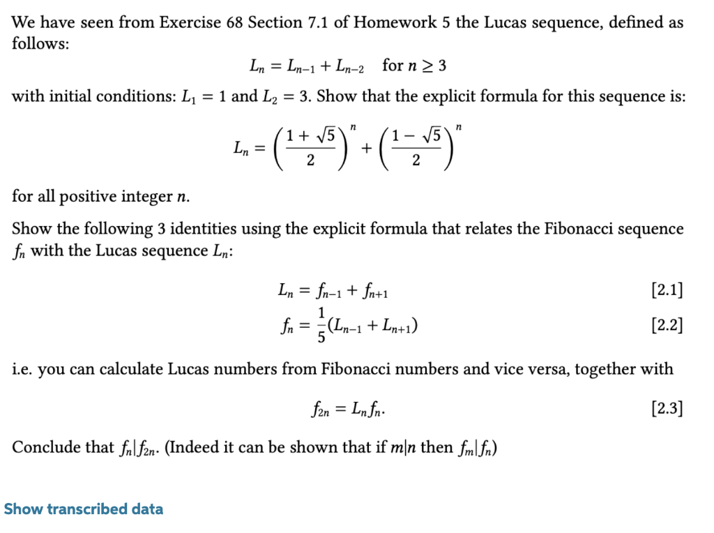 Solved We have seen from Exercise 68 Section 7.1 of Homework | Chegg.com