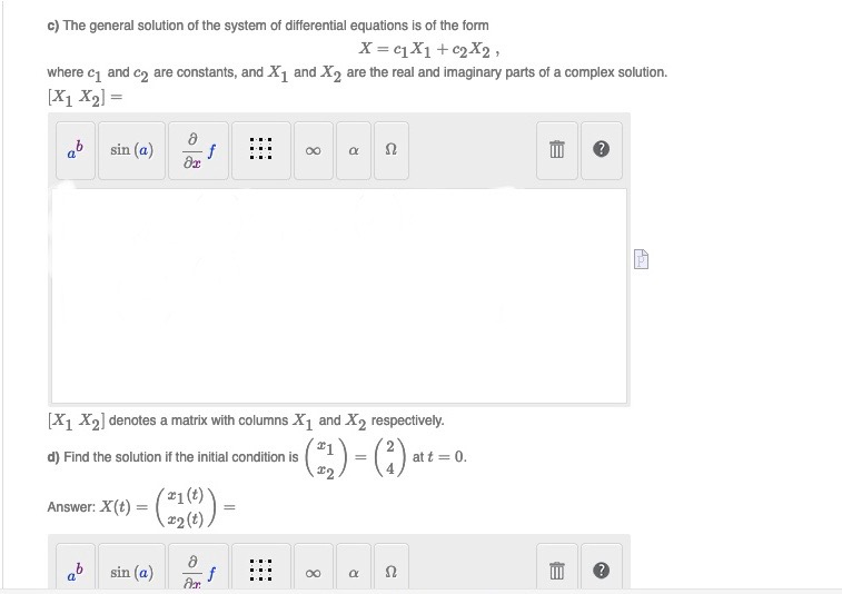 Solved Consider the system of differential equations *4 = | Chegg.com