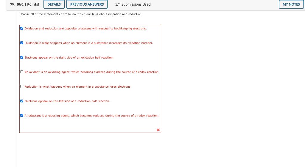 Solved Choose all of the statements from below which are | Chegg.com