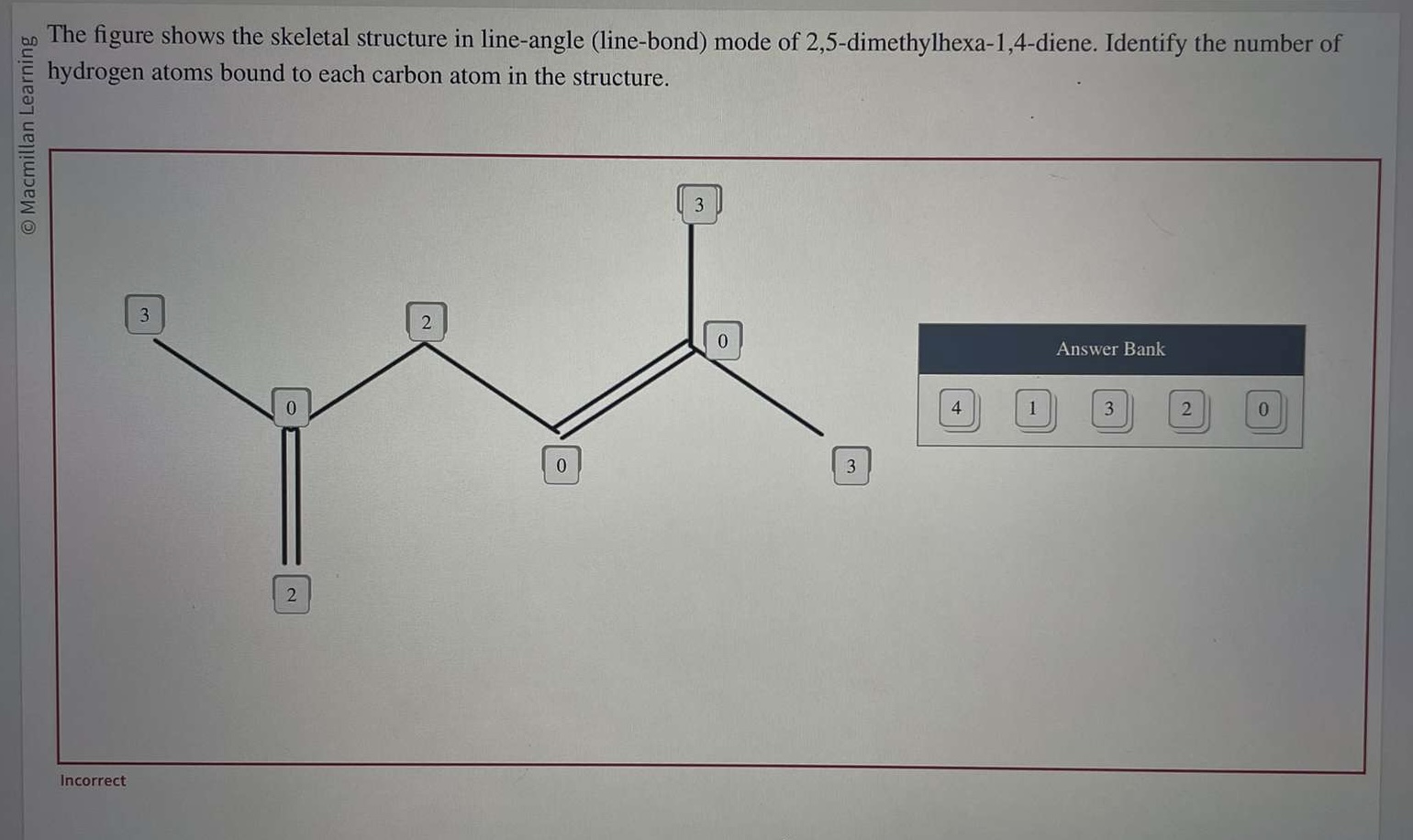 Solved The figure shows the skeletal structure in line-angle | Chegg.com