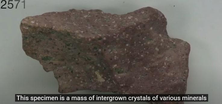 Solved This is a medium- to dark-toned rock,This specimen is | Chegg.com