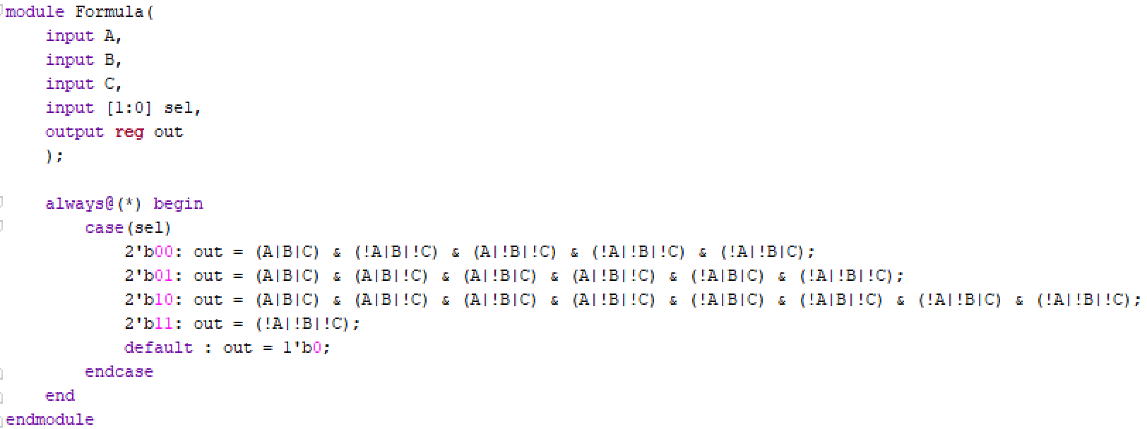 Solved In Verilog, implement a simple 3-SAT detection | Chegg.com