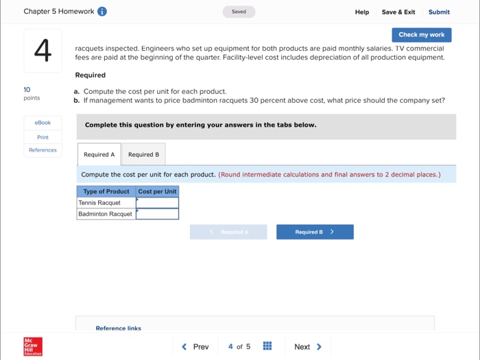 Solved Chapter 5 Homework 6 Saved Help Save & Exit Submit | Chegg.com