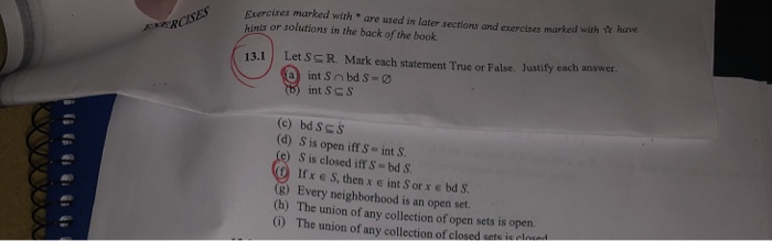 Solved Exercises marked with . are used in later sections | Chegg.com