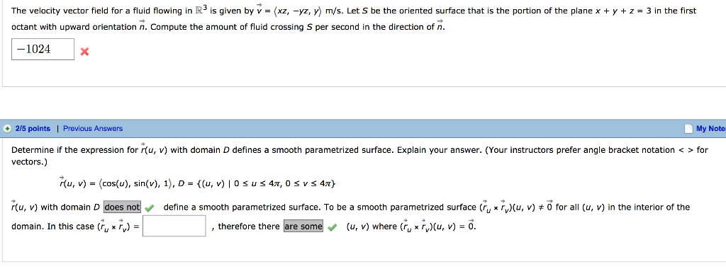 Solved The velocity vector field for a fluid flowing in R3 | Chegg.com