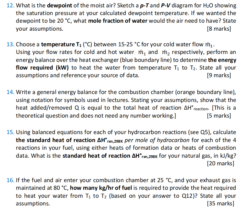 Solved 12. What is the dewpoint of the moist air? Sketch a | Chegg.com