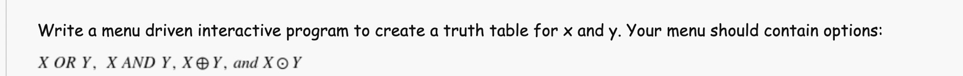 Solved Write a menu driven interactive program to create a | Chegg.com