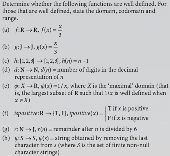 Solved Determine whether the following functions are well | Chegg.com