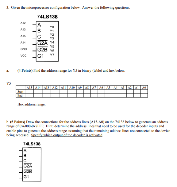 Solved 3. Given the microprocessor configuration below. | Chegg.com Solved 3. Given the microprocessor configuration below. | Chegg.com