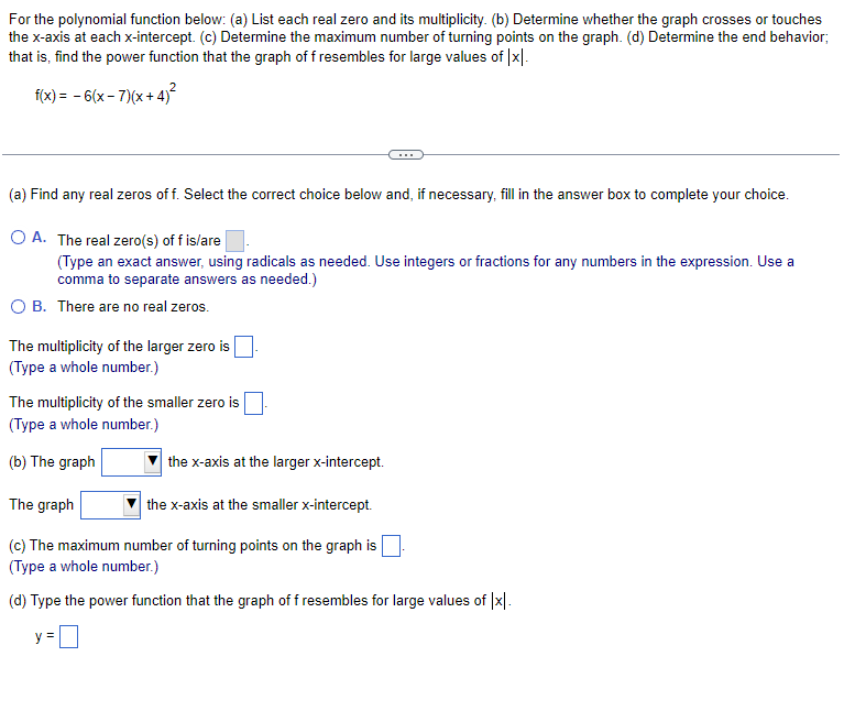 Solved Determine, without graphing, whether the given | Chegg.com