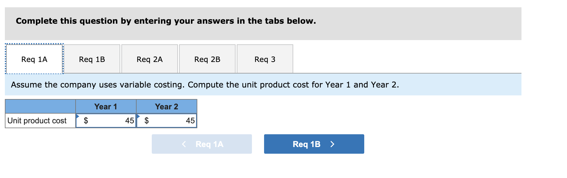 Solved Exercise 4-9 (Static) Variable and Absorption Costing | Chegg.com