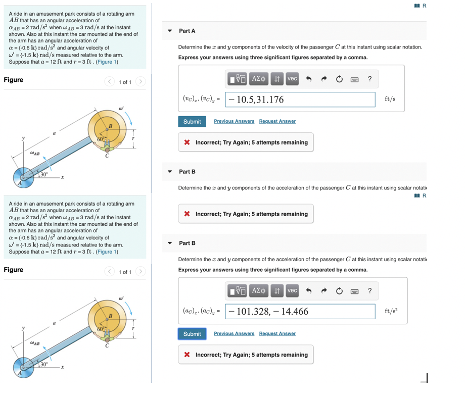 Solved R A ride in an amusement park consists of a rotating | Chegg.com
