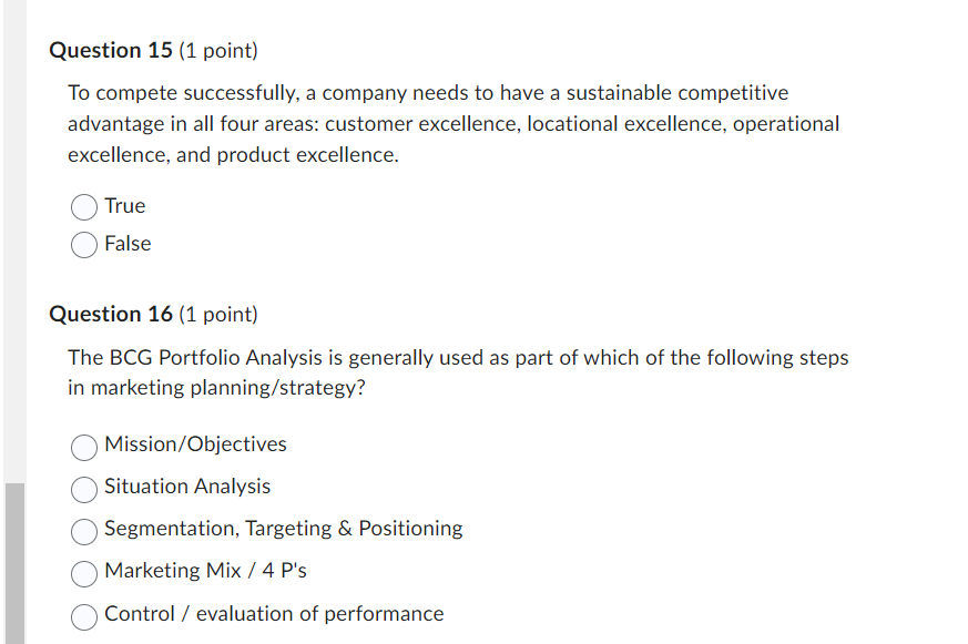 Solved To compete successfully, a company needs to have a | Chegg.com