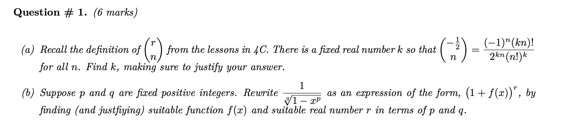 Solved (a) Recall the definition of \\( | Chegg.com