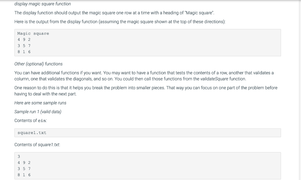 Solved C++ requirements • The program must make use of a two | Chegg.com