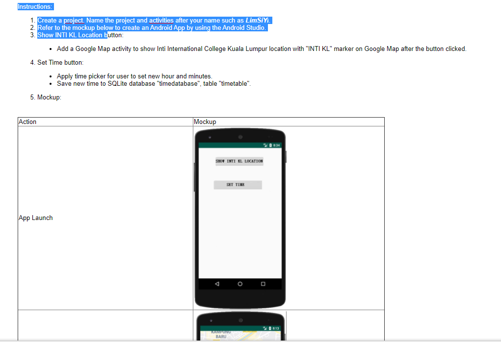 Solved Instructions: 1. Create a project. Name the project | Chegg.com