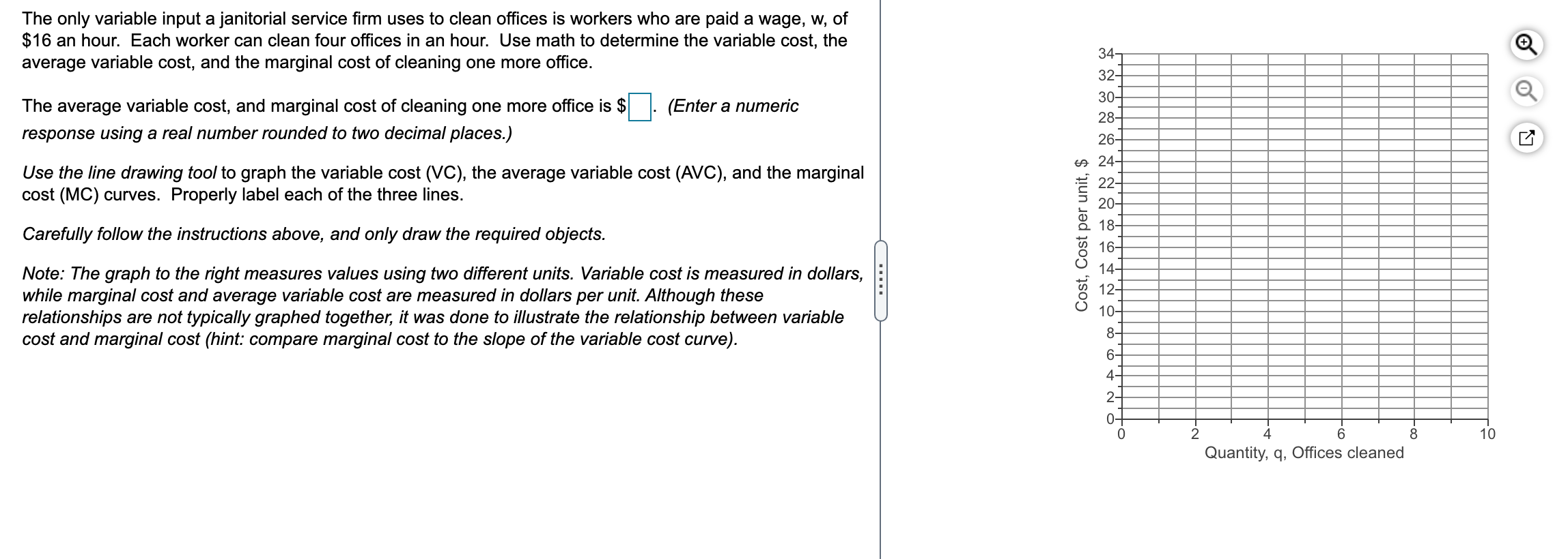 Solved The only variable input a janitorial service firm | Chegg.com