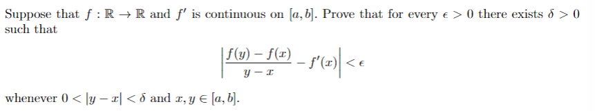 Solved Suppose that f:R→R and f′ is continuous on [a,b]. | Chegg.com