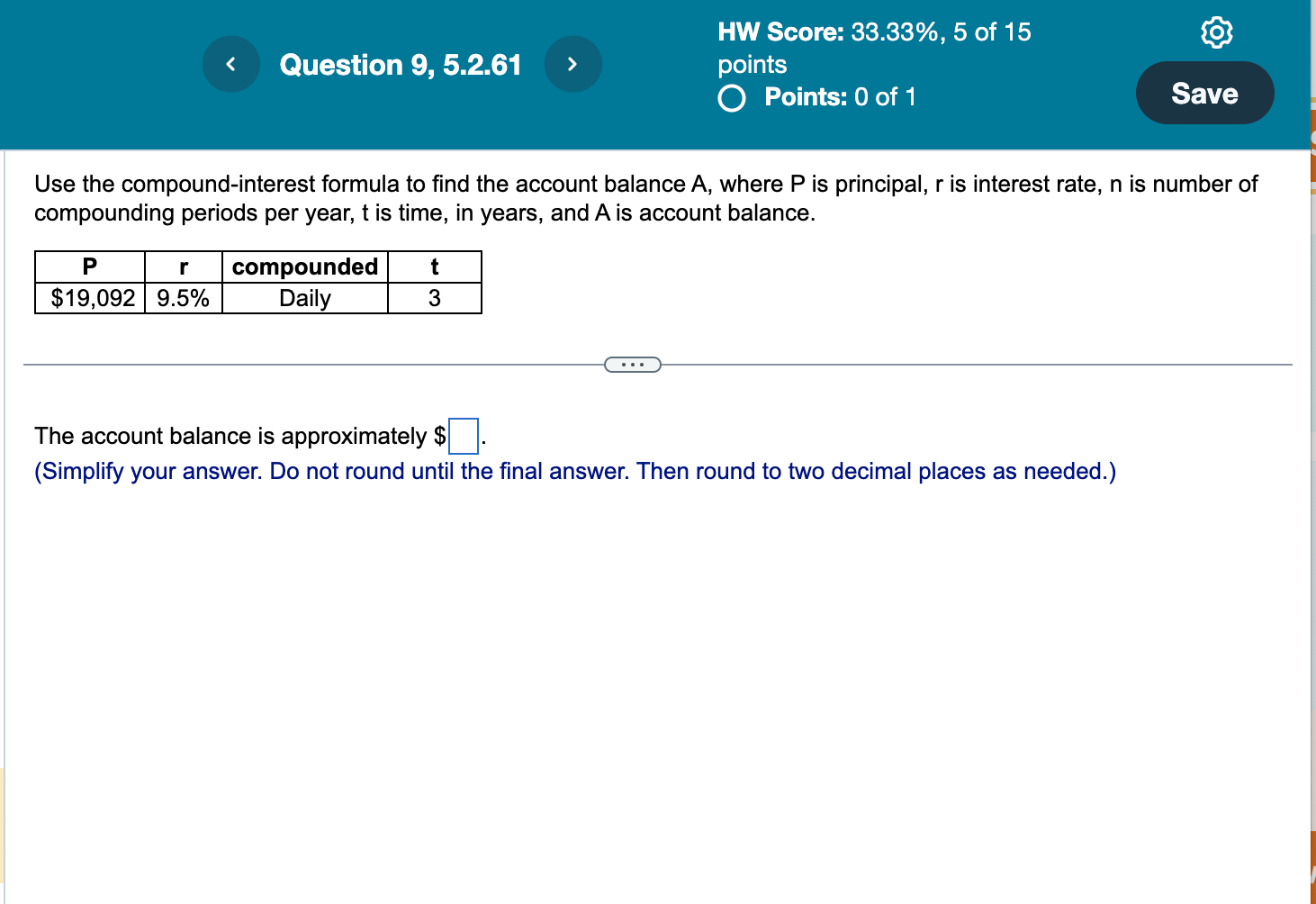 Use the compound-interest formula to find the account | Chegg.com