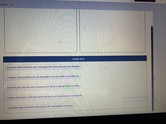 Solved estion 1 of 11 > Classify the scenarios according to | Chegg.com