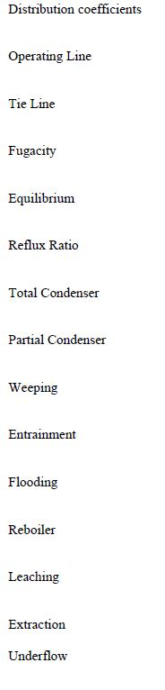 Solved Distribution coefficients Operating Line Tie Line | Chegg.com