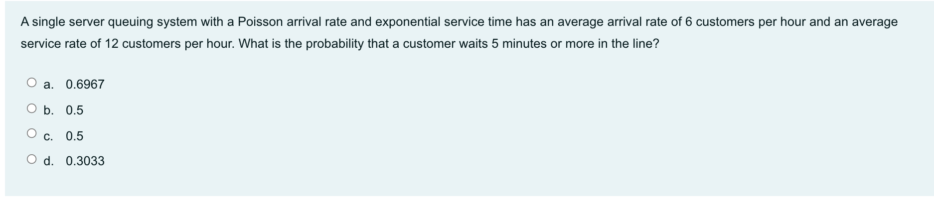 Solved A single server queuing system with a Poisson arrival | Chegg.com