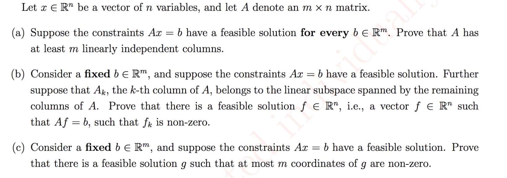 Solved Let x e R™ be a vector of n variables, and let A | Chegg.com
