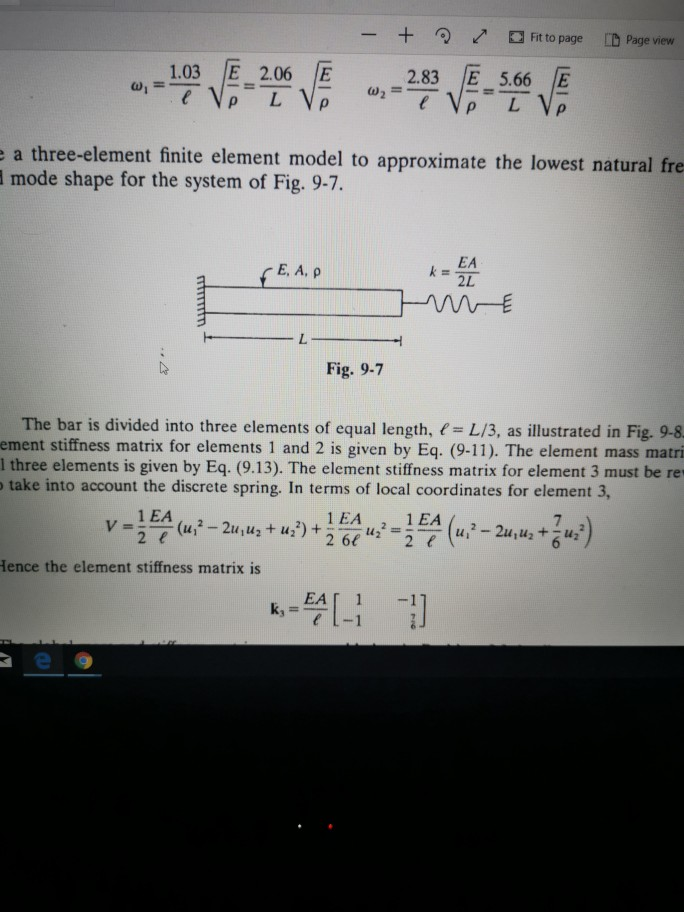 Solved 9.17 Use a one-element finite element model to | Chegg.com