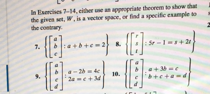 Solved In Exercises 7-14, either use an appropriate theorem | Chegg.com