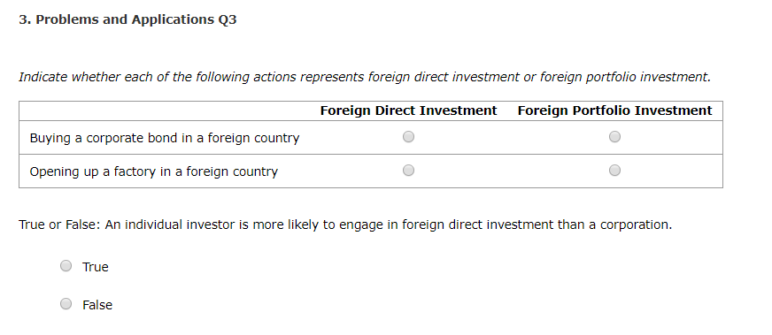 Solved 3. Problems and Applications Q3 Indicate whether each | Chegg.com
