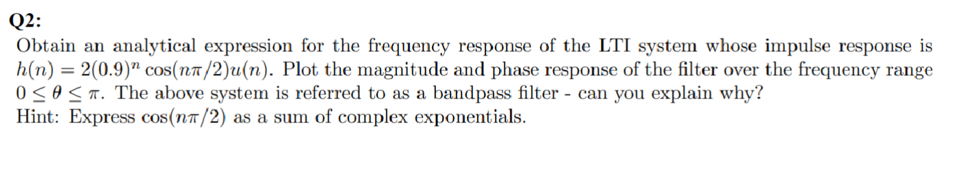 Solved Do not use z transform. And answer to all of the | Chegg.com