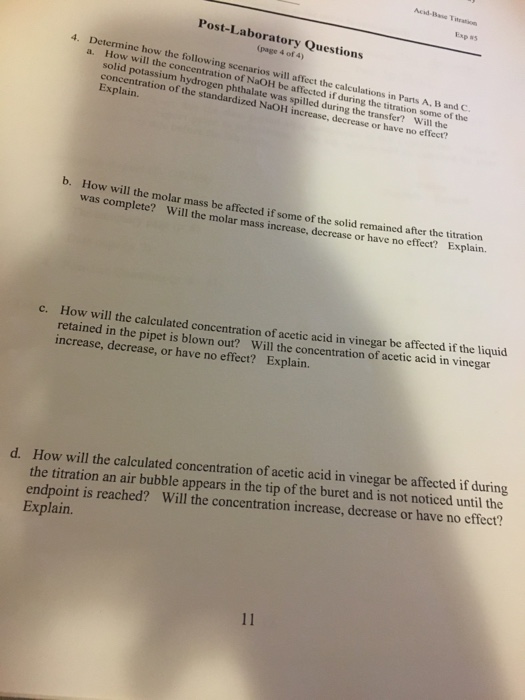 Solved Need Help With My Post Lab 1 Using The Data