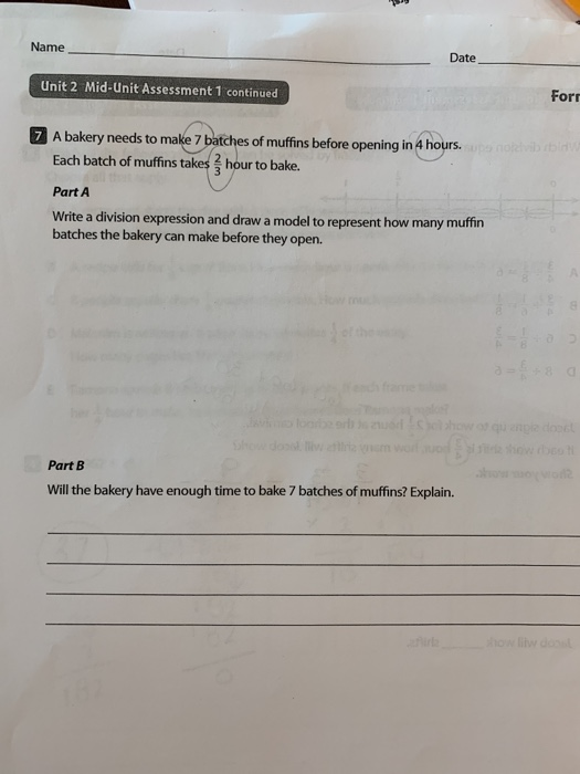 Solved Name Date For Unit 2 Mid-Unit Assessment 1 continued | Chegg.com
