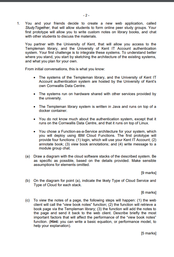 Solved -2- 1. You and your friends decide to create a new | Chegg.com