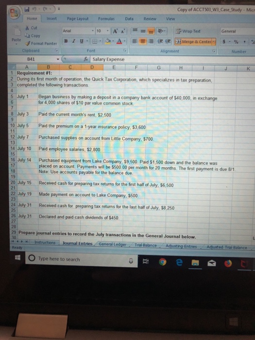 Solved Copy of ACCT503 W3 Case Study-Mica Home Insert Page | Chegg.com