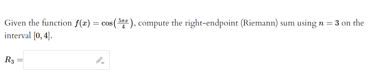 Solved Given the function f(x)=cos(45πx), compute the | Chegg.com
