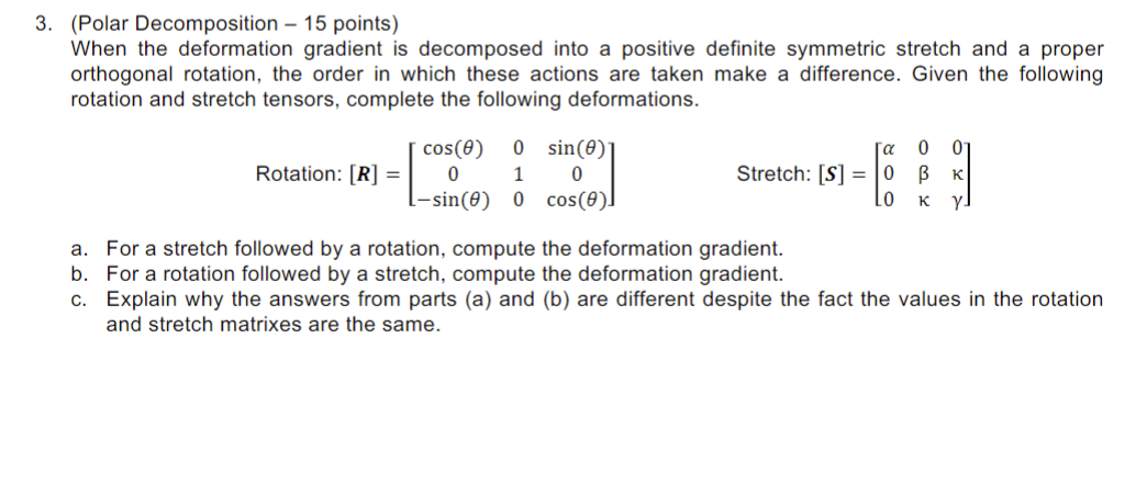 (Polar Decomposition - 15 points) When the | Chegg.com