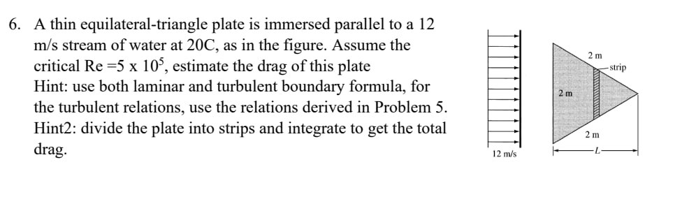 A thin equilateral-triangle plate is immersed | Chegg.com