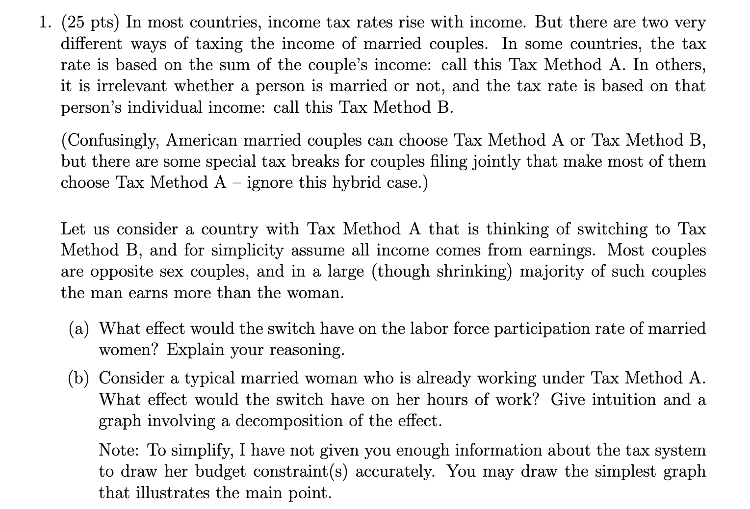 Solved Please use microeconomic intuition/reasoning in your | Chegg.com