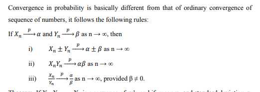 Solved prove that Convergence in probability is basically | Chegg.com Solved prove that Convergence in probability is basically | Chegg.com