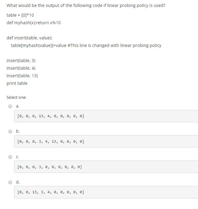 Solved What would be the output of the following code if | Chegg.com