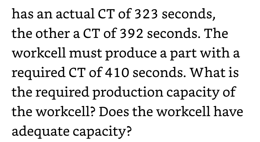 Solved 3. A workcell with two workers is divided into two | Chegg.com