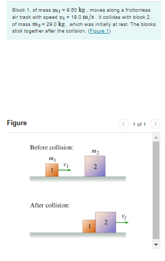 Solved Block 1 Of Mass M1 9 50 Kg Moves Along A