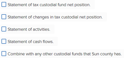 Solved Exercise 8-19 (Static) Tax Custodial Fund [LO | Chegg.com